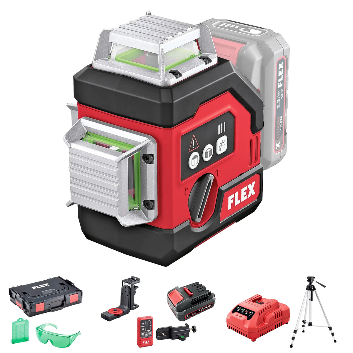 Kit Laser a croce Flex ALC 3/360-G/R 12V 2.5Ah – EmmetiStore